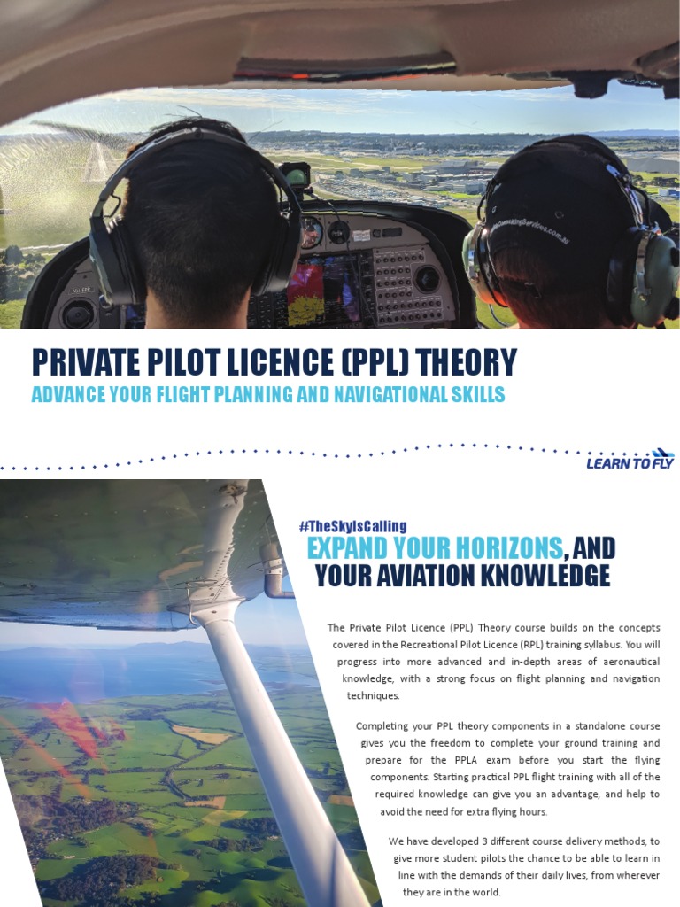 Private Pilot Licence PPL Theory Course Guide Learn To Fly Melbourne ...