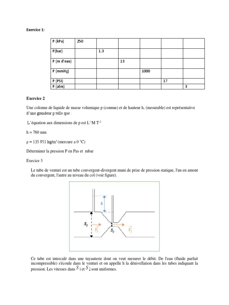 Série Dexo Instro | PDF | Pression | Grandeur physique