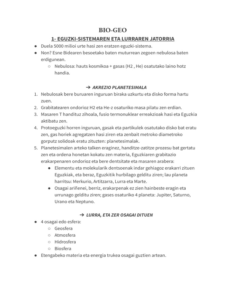 Bio Geo | PDF