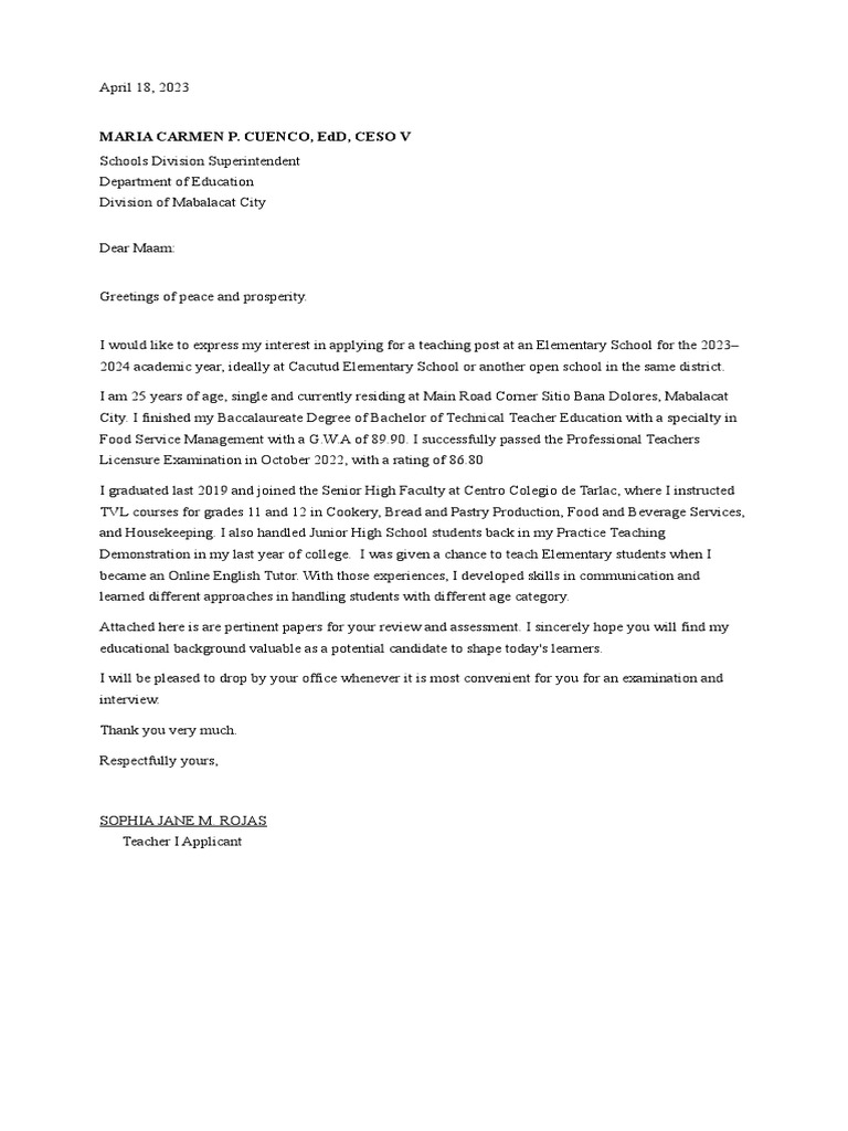 Maria Carmen P. Cuenco, Edd, Ceso V | PDF