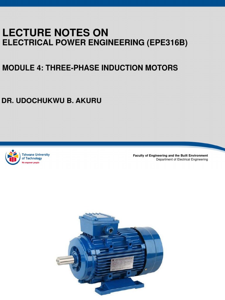 Three-Phase Induction Motors Overview | PDF | Electric Motor | Electricity