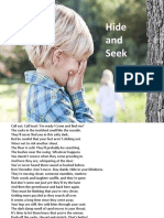 Hide and Seek: by Vernon Scannell | PDF | Rhyme | Poetry
