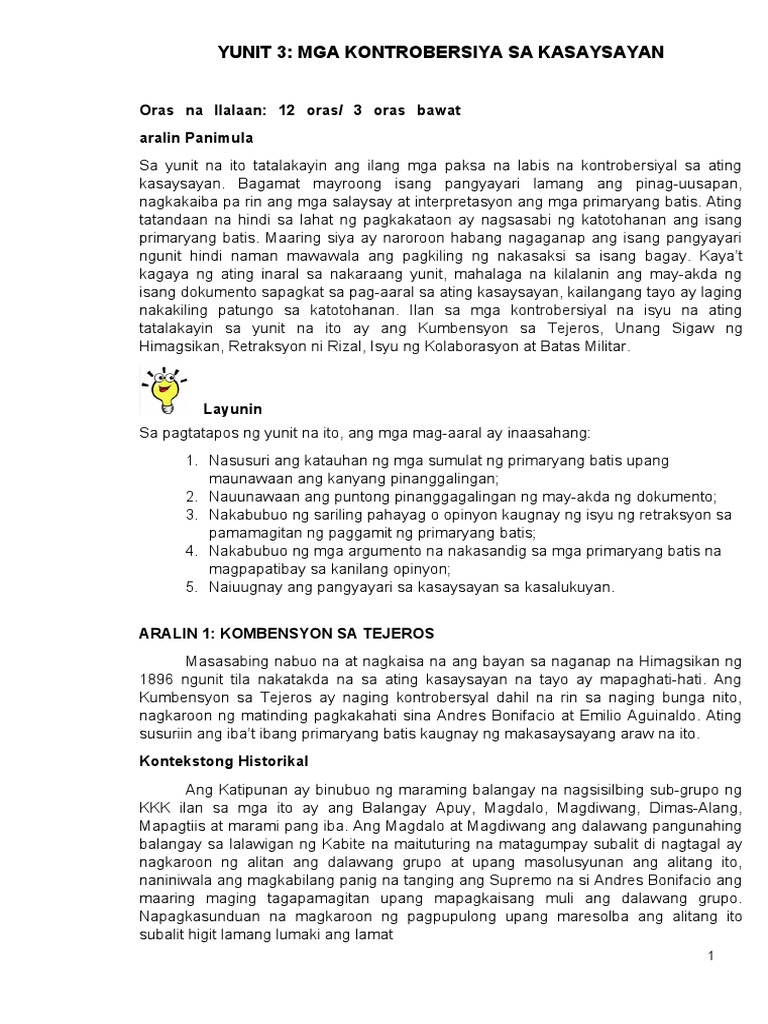 Yunit 3 | PDF