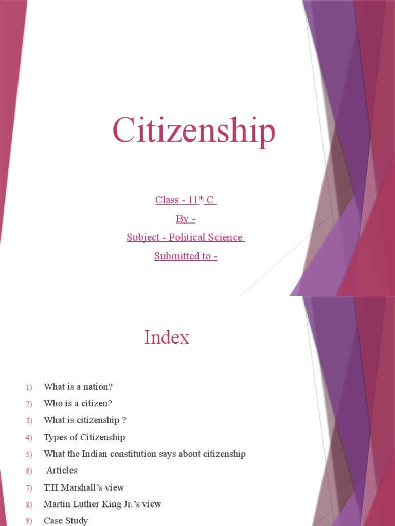 Citizenship | PDF | Citizenship | Government And Personhood