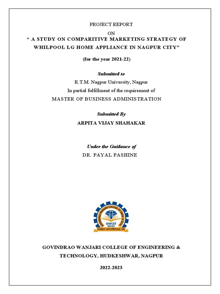 Firstpage | PDF | Methodology | Master Of Business Administration