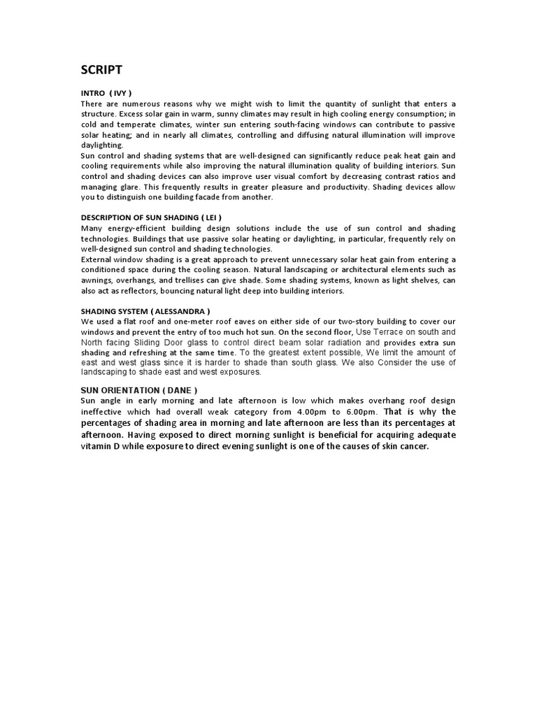 SCRIPT | PDF | Architectural Design | Architecture