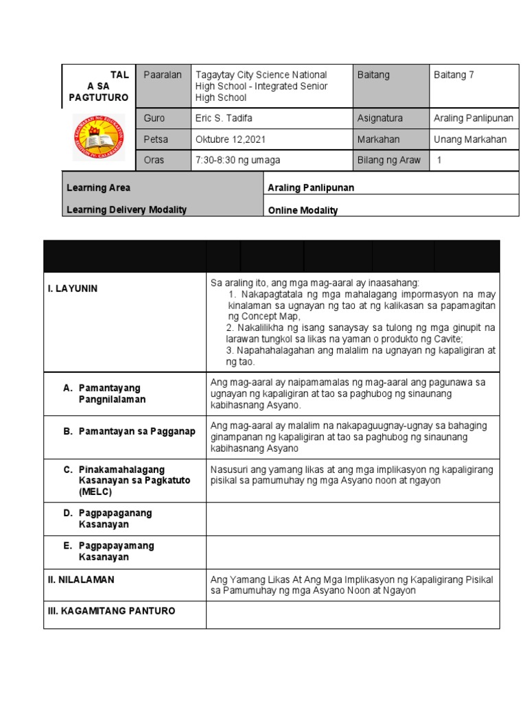 Lesson Exemplar Week4 | PDF