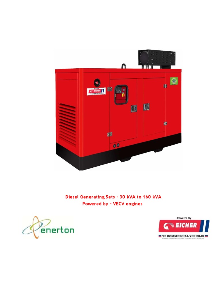 Volvo Eicher Propel Pee Kay Diesel Silent Generator | PDF | Engines ...