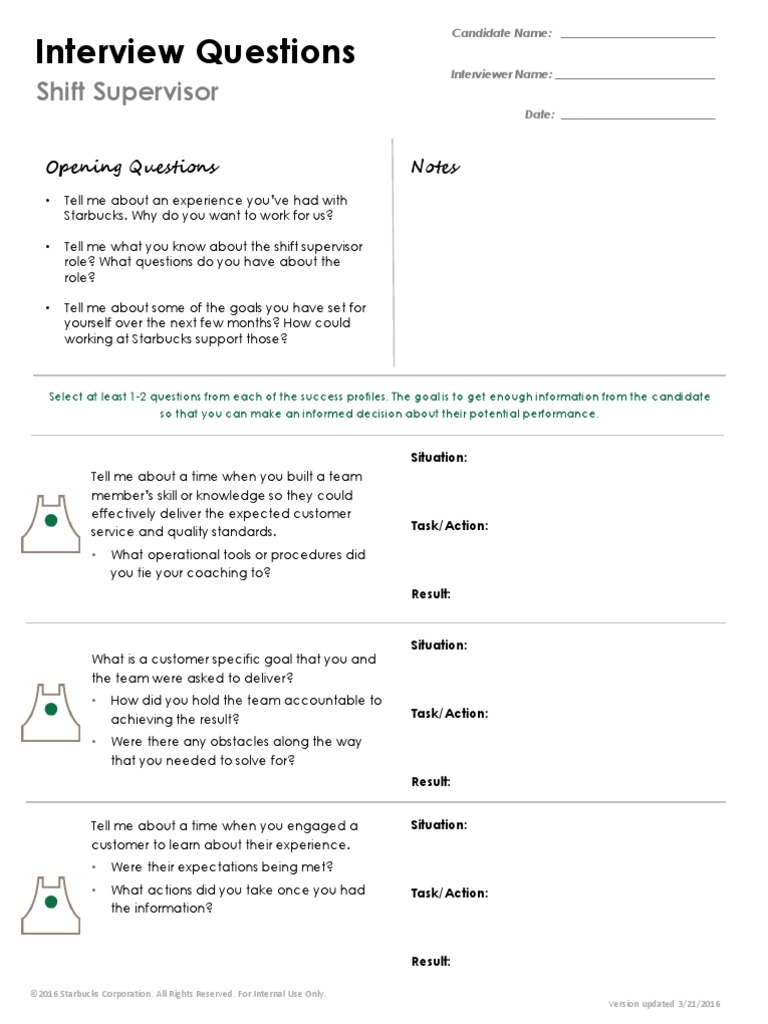 Shift Supervisor Interview Questions | PDF | Career & Growth | Self ...
