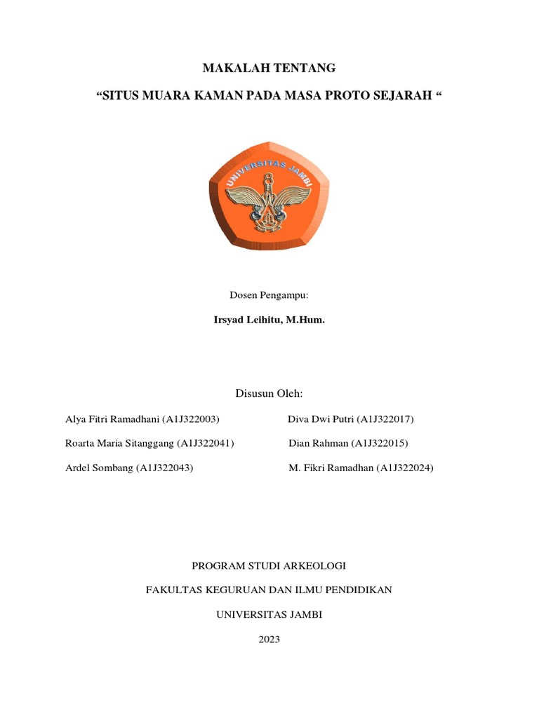 Situs Muara Kaman: Arkeologi Proto Sejarah | PDF