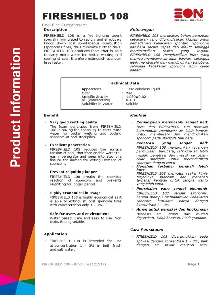 Pemadam Kebakaran Sponcom Fireshield 108 | PDF
