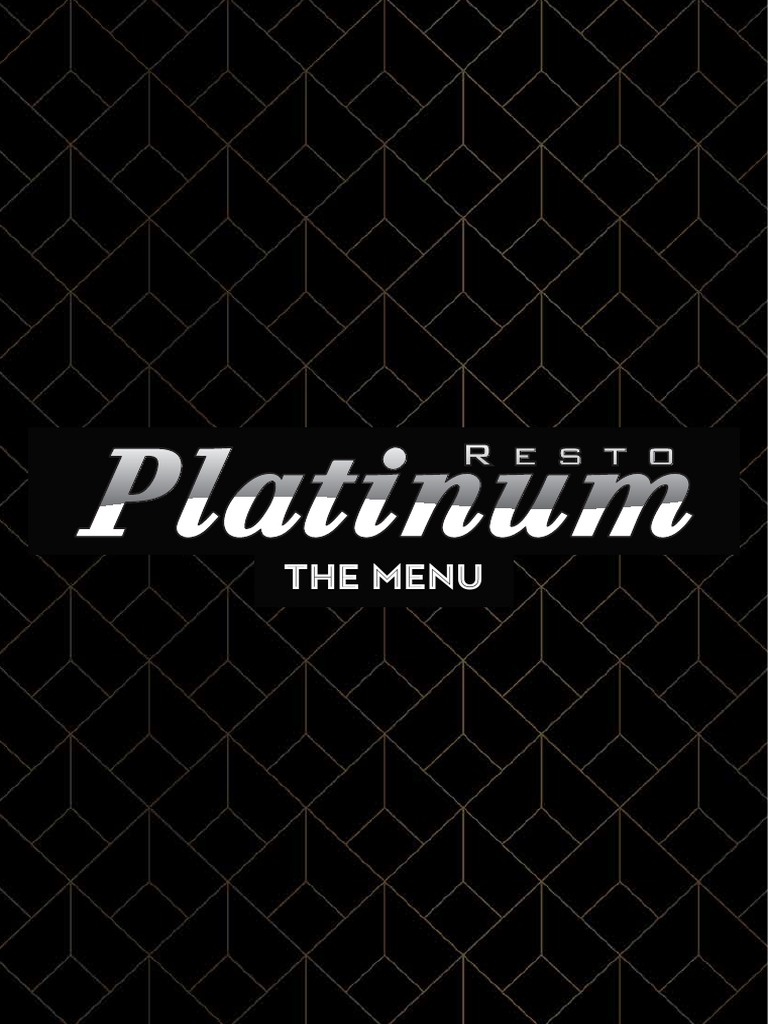 Buku Menu PLATINUM RESTO 2022 | PDF | Steak | Food And Drink Preparation
