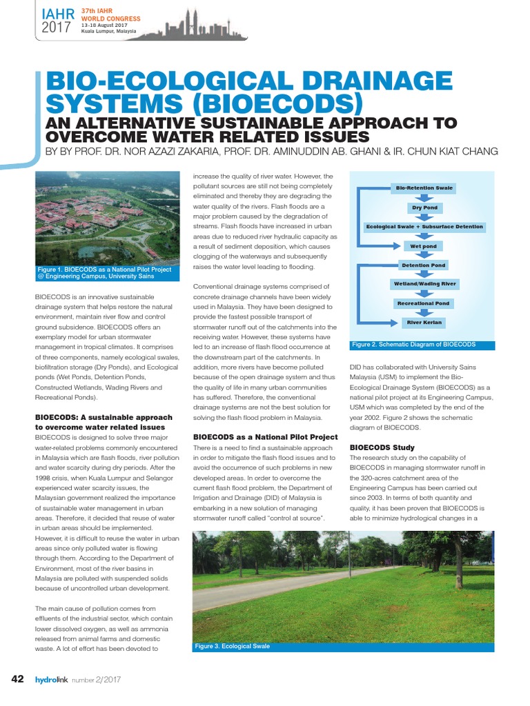 Bio Ecological Drainage Systems Bioecods | PDF | Stormwater | River