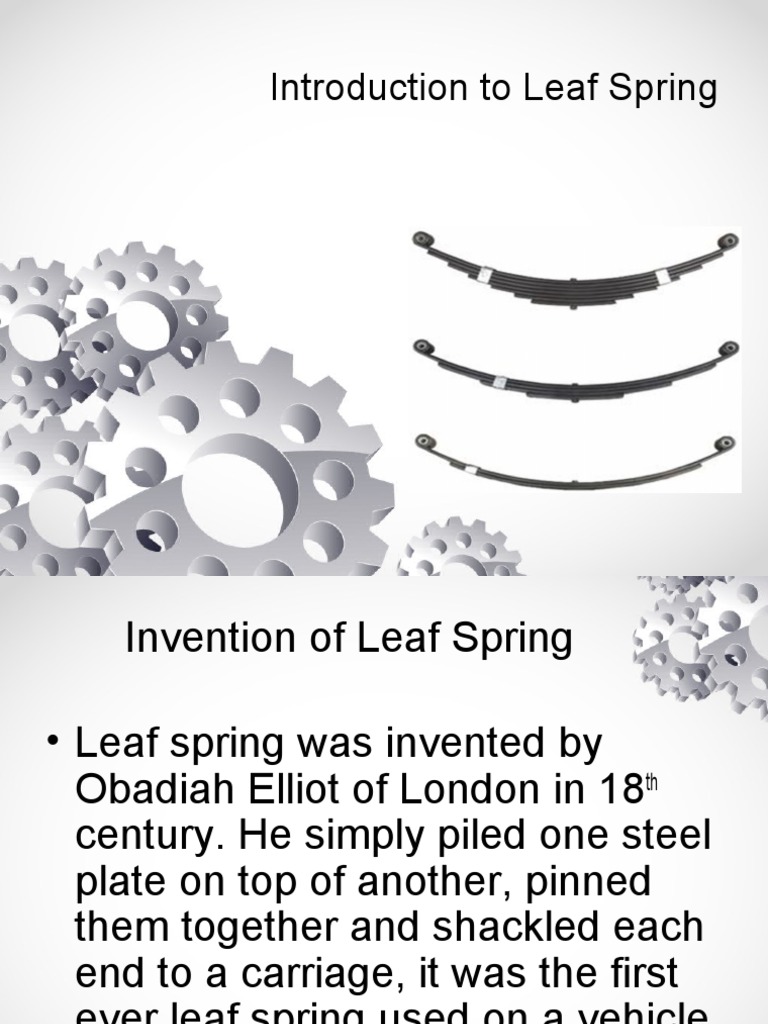 Leaf Spring Introduction | PDF