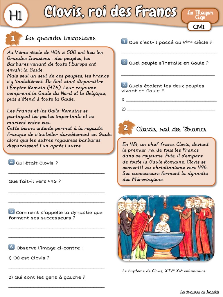 Clovis et les Francs au Vème siècle | PDF | Franks | Monarques européens