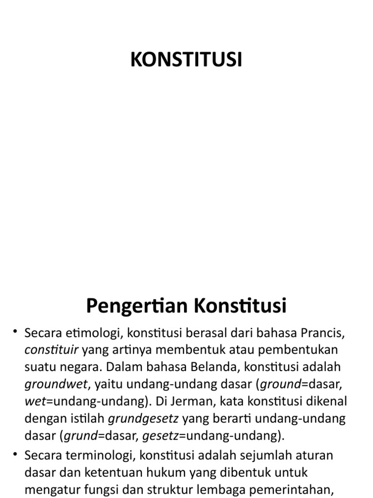 KONSTITUSI | PDF