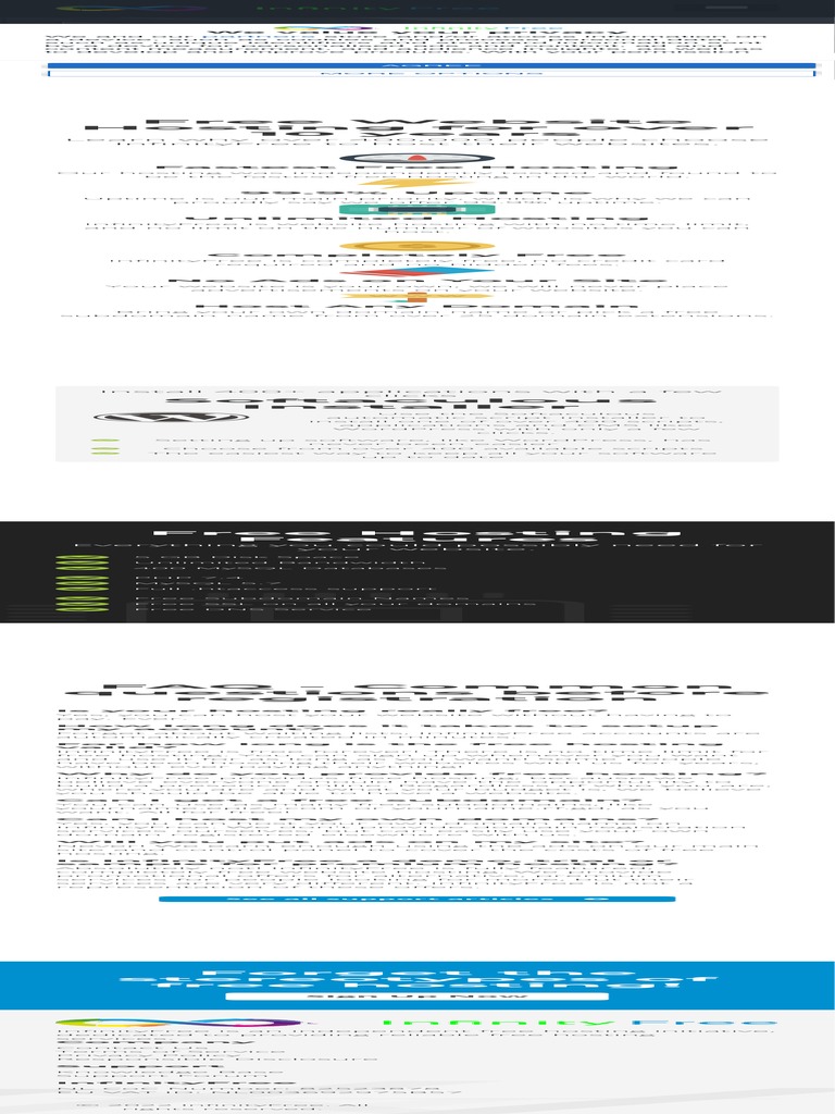 Free Web Hosting With PHP and MySQL - InfinityFree | PDF | Http Cookie | Cyberspace