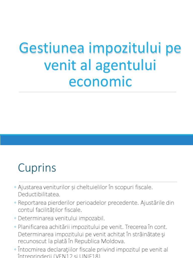 Tema 5 - Imp Pe Venit PJ | PDF