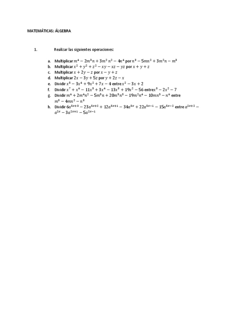 MATEMÁTICAS 8 ÁLGEBRA | PDF