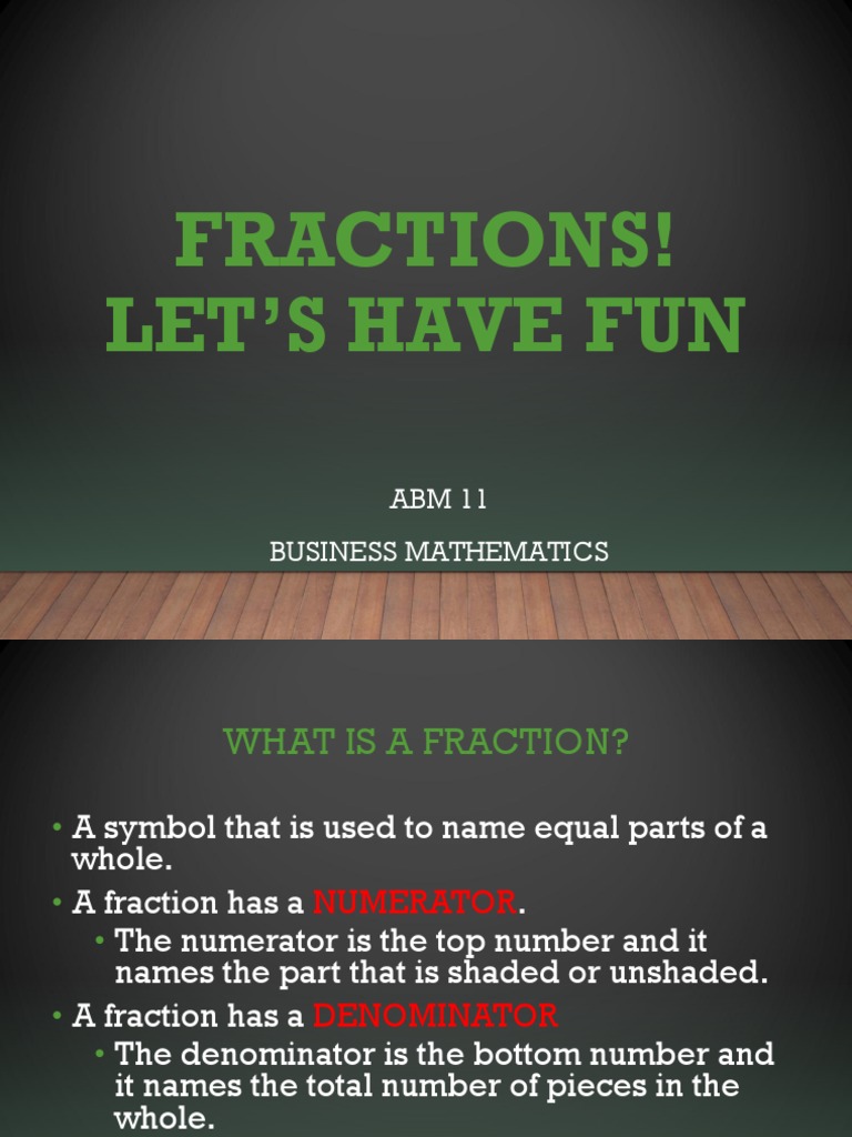 Fractions | PDF | Abstract Algebra | Mathematical Concepts