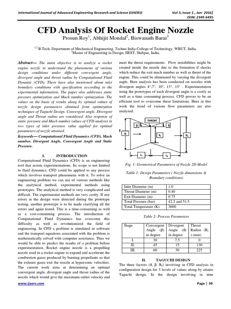 CFD Analysis of Rocket Nozzle Design | PDF | Computational Fluid ...