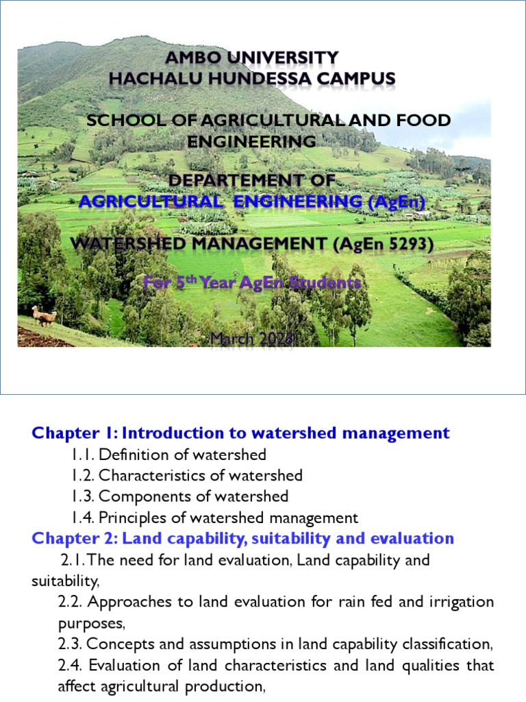 Introduction to Watershed Management | PDF | Drainage Basin | Stream
