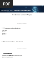 Hackathon Proposal Format | PDF
