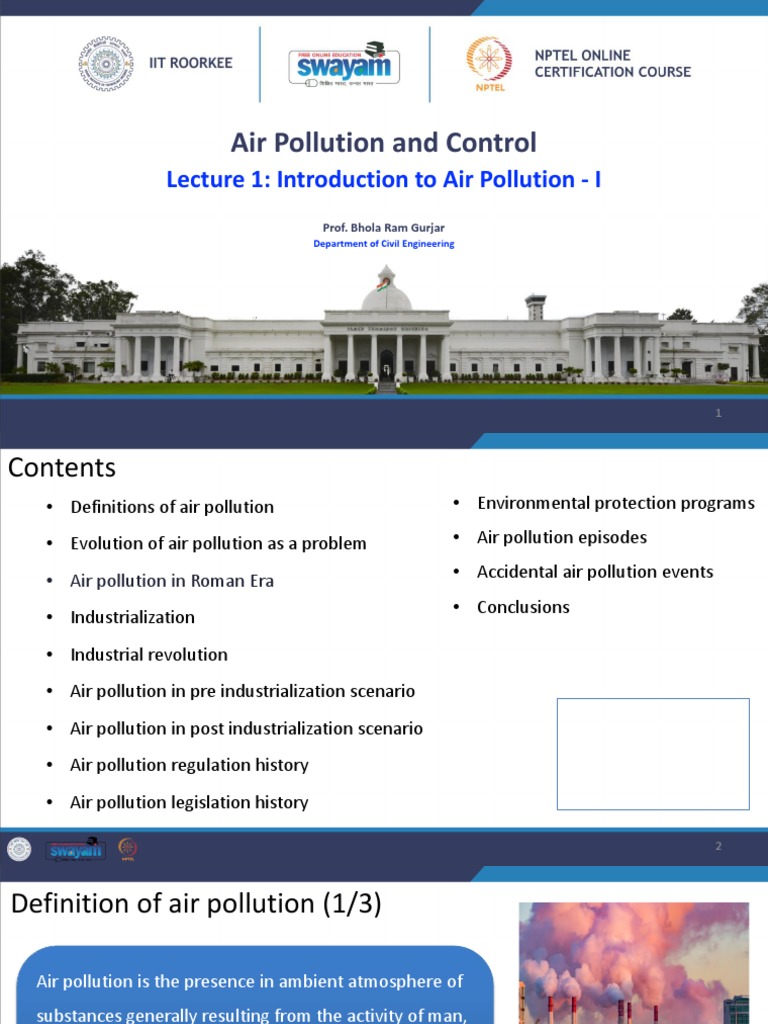 Air Pollution History & Control | PDF | Science & Mathematics