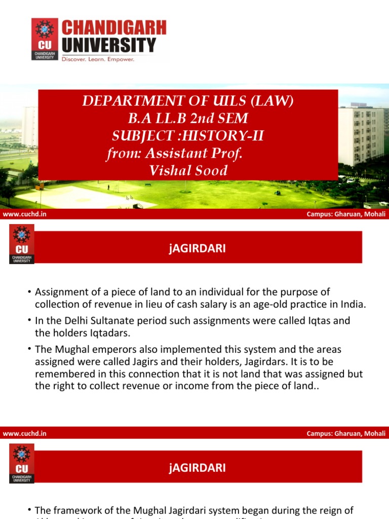 Jagirdari System | PDF | Mughal Empire