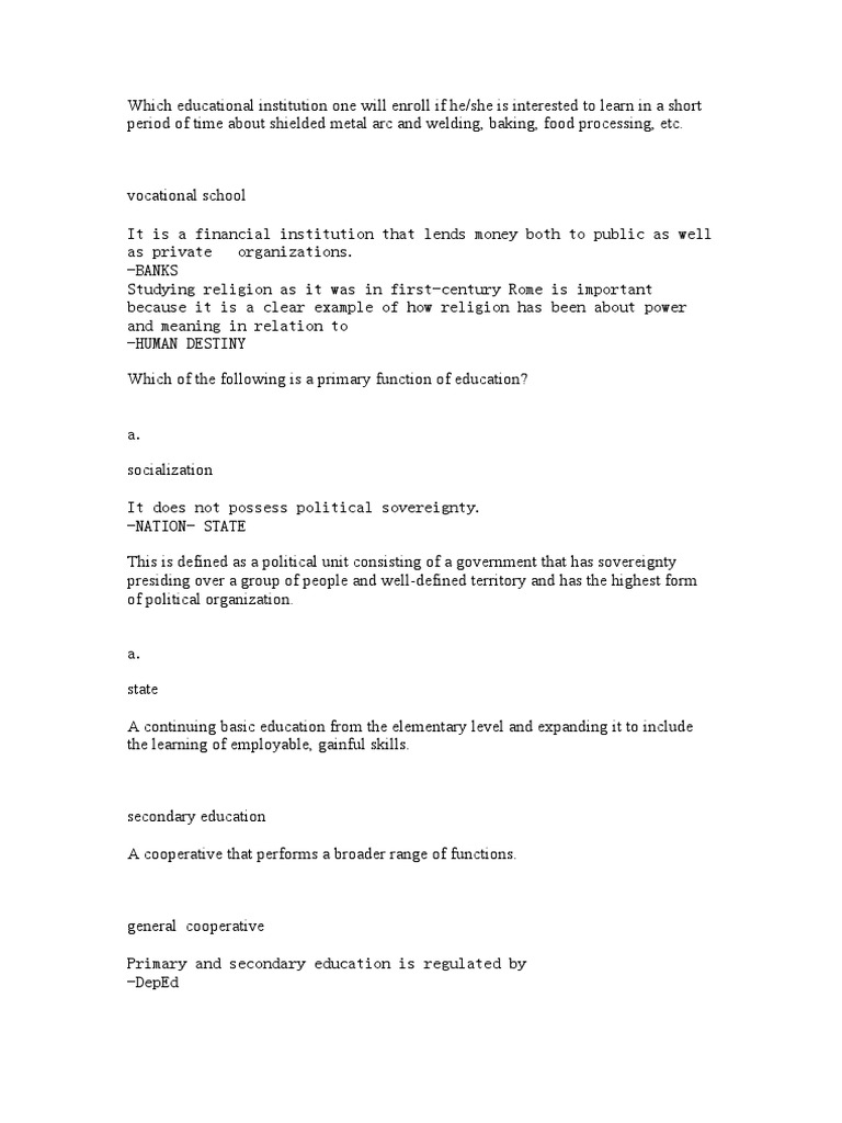 Ucsp Exam 2nd Quarter | PDF