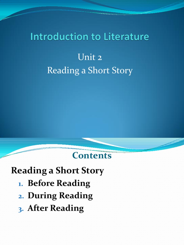 Unit 2. Reading A Short Story | PDF