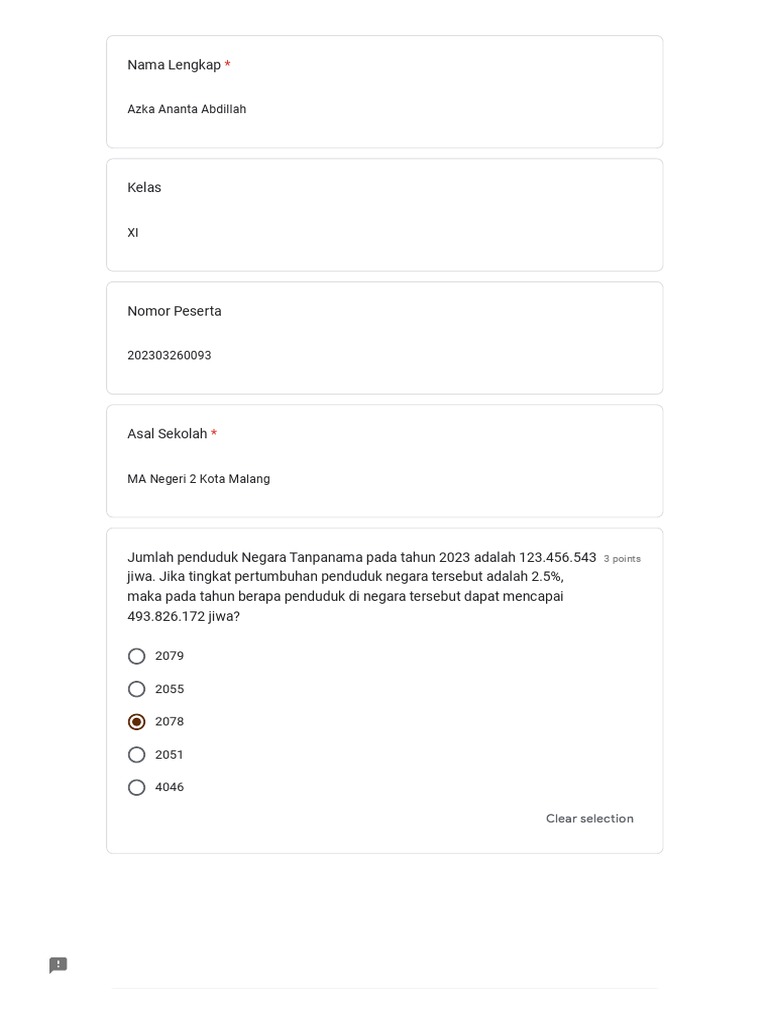 TO Sandya Cakrabuana 2023 | PDF | Sains & Matematika