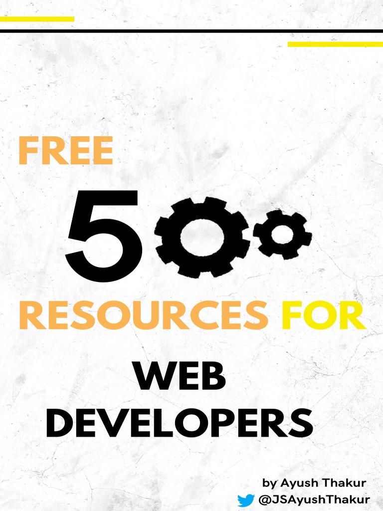 Free 500 Resources For Web Developers | PDF | Computing | Web Software