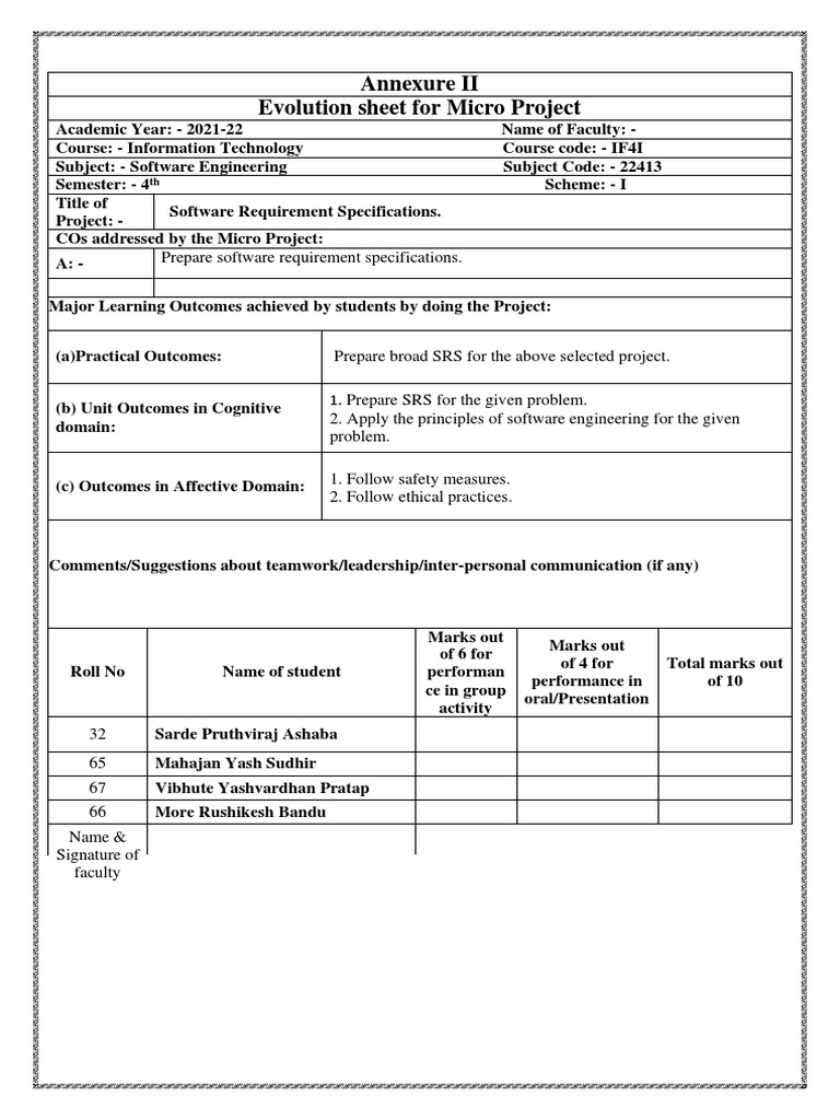 SEN Micro-Project Uwu | PDF | Use Case | Software Development