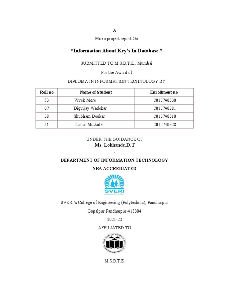 Database Management System Vivek More Docs | PDF