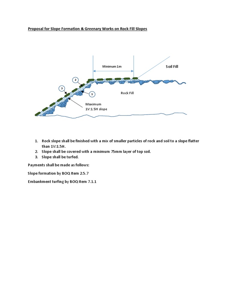 Slope Formation and Turfing Proposal | PDF