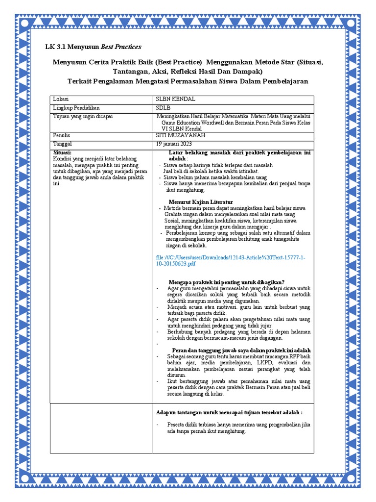 Contoh Best Practice | PDF