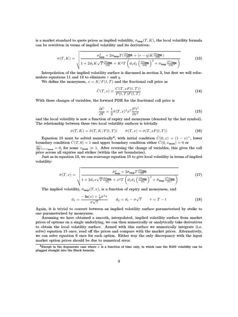 Opengamma Local Vol - 004 | PDF | Moneyness | Implied Volatility