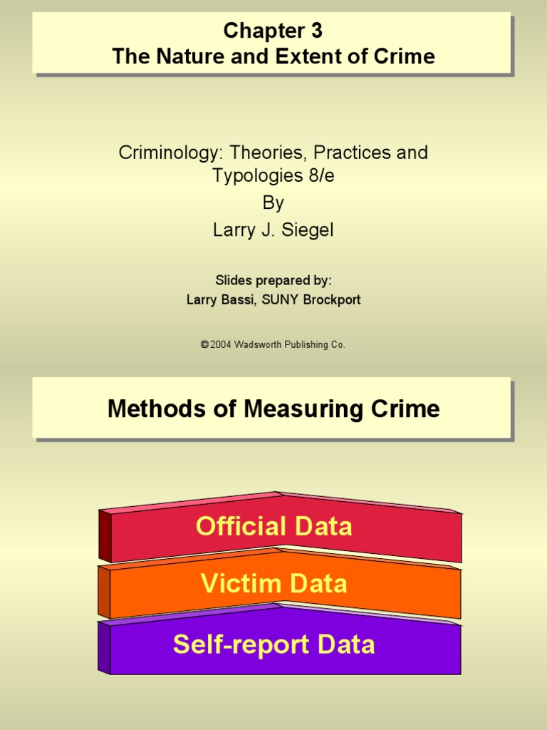 Chapter 03 The Nature and Extent of Crime | PDF | Uniform Crime Reports ...