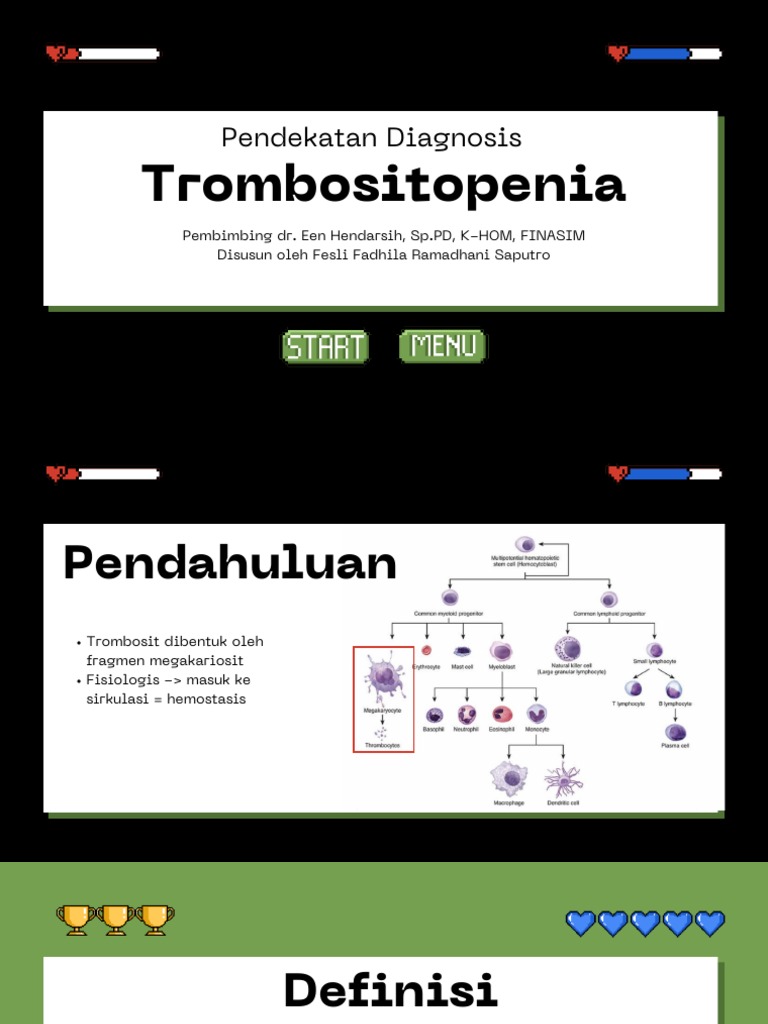 Diagnosis dan Etiologi Trombositopenia | PDF