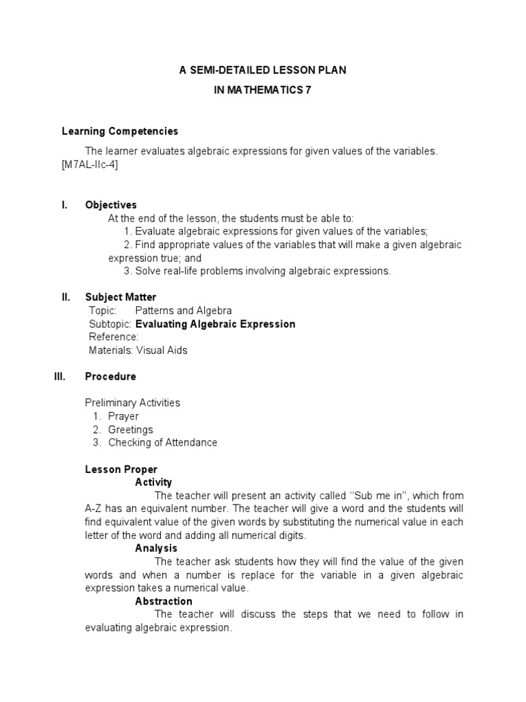 A SEMI Detailed Lesson Plan | PDF | Language Arts & Discipline