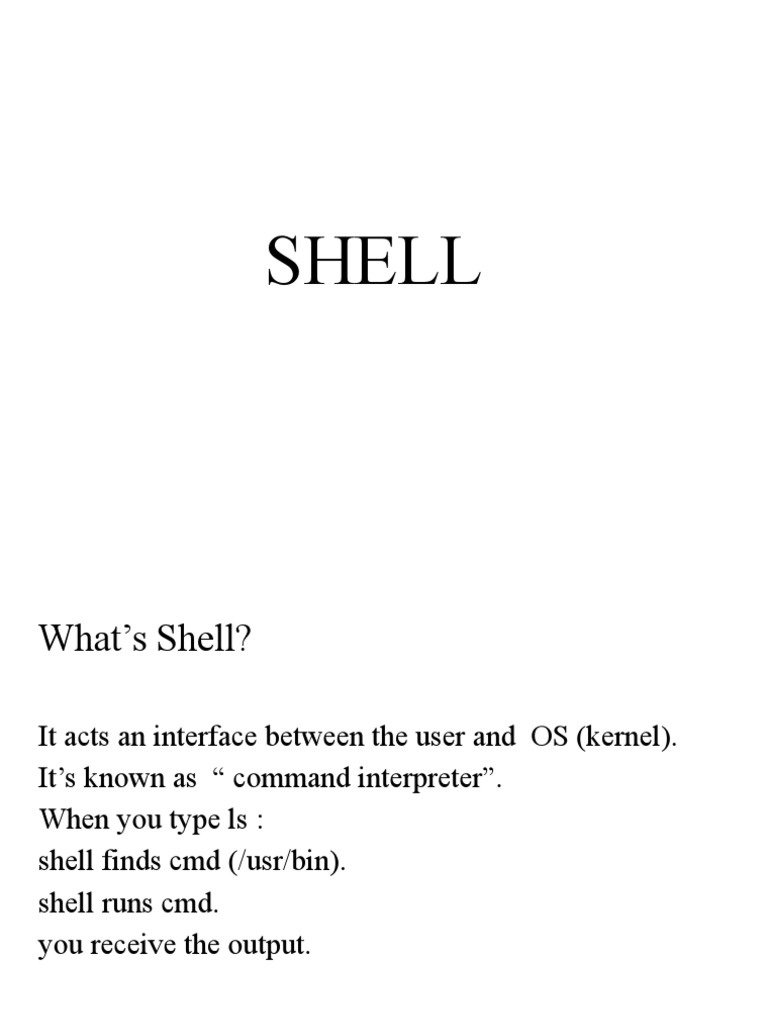 Shell | PDF | Command Line Interface | Software Engineering