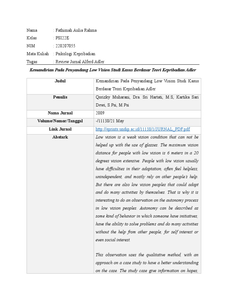 Teori Alfred Adler Download Free Pdf Metaphysics Cognitive Psychology