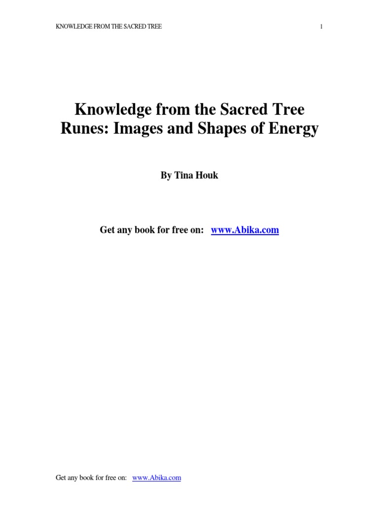 Knowledge From The Sacred Tree Runes - Images and Shapes of Energy ...