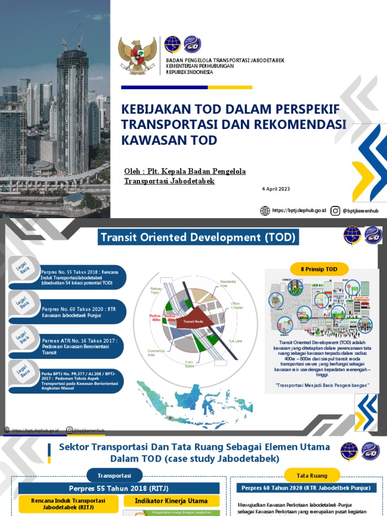 Kebijakan TOD untuk Jabodetabek | PDF