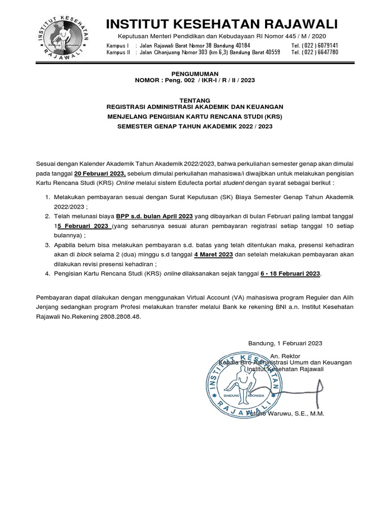 Ikr B.002 - Ikr - I - Ii - 2023 KRS PDF | PDF