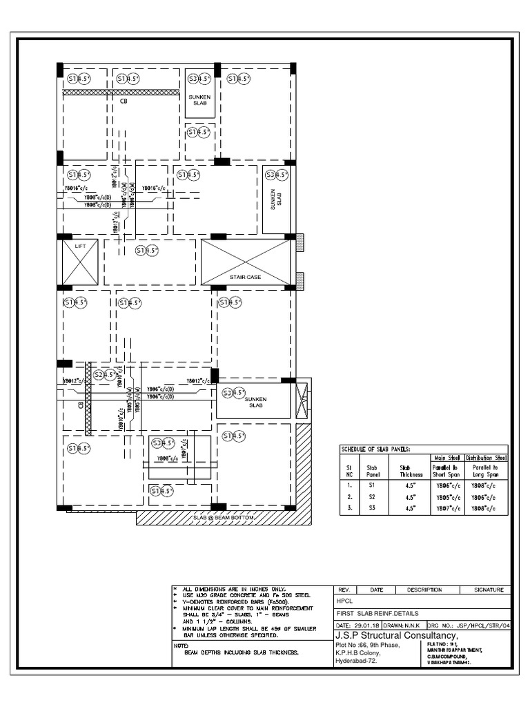 S1 4.5" S1 4.5" S1 4.5" S3 4.5": J.S.P Structural Consultancy | PDF