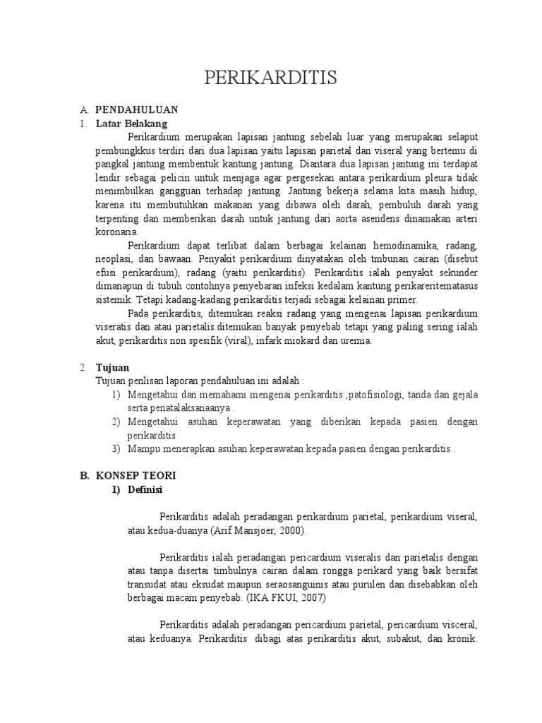 PERIKARDITIS | PDF