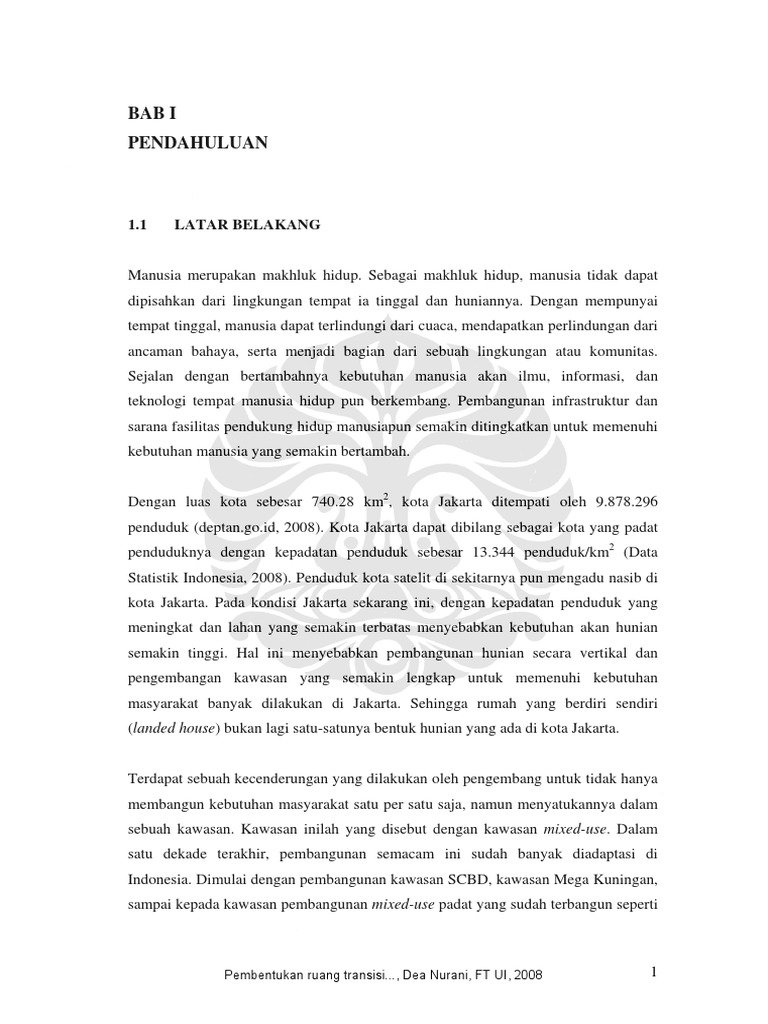 Ruang Transisi dalam Kawasan Mixed-Use | PDF | Teknologi & Rekayasa