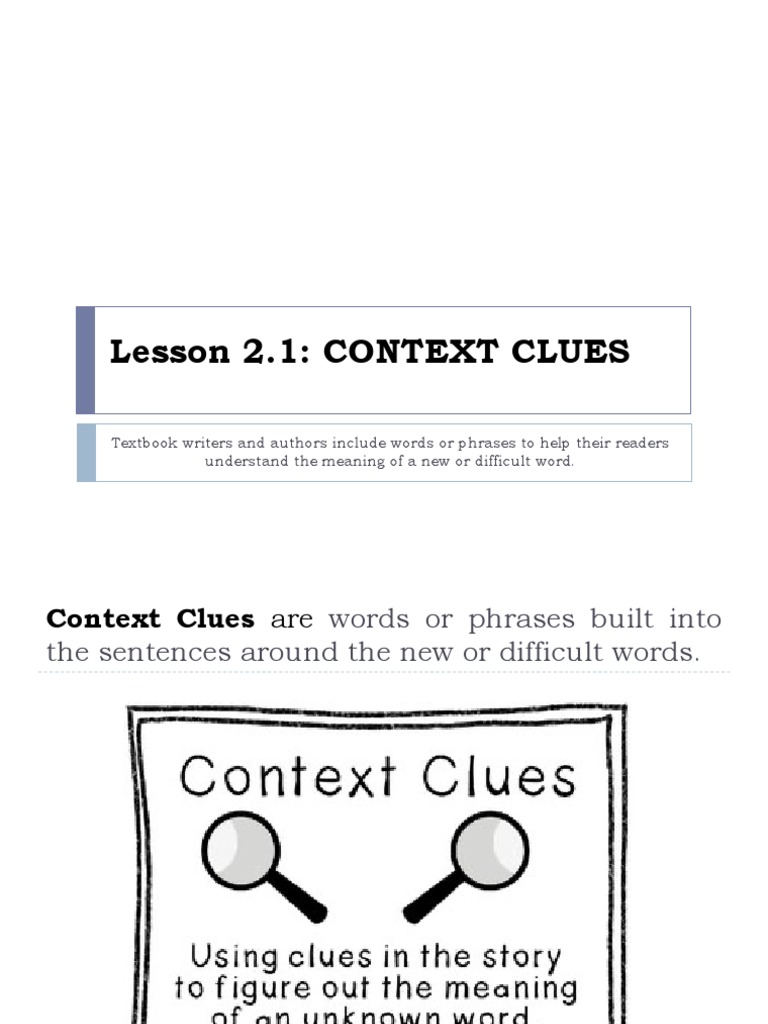 Week.2.2 - Sequencing & Context Clues | PDF